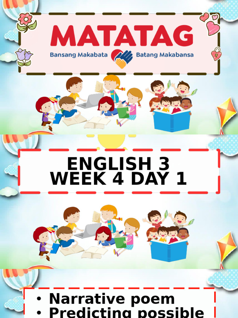 English Quarter 2 Week 4 Day 1-4 | PDF | Question | Trees