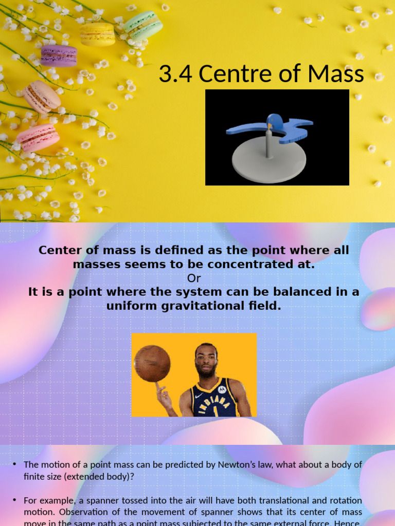 3.4 Centre of Mass | PDF