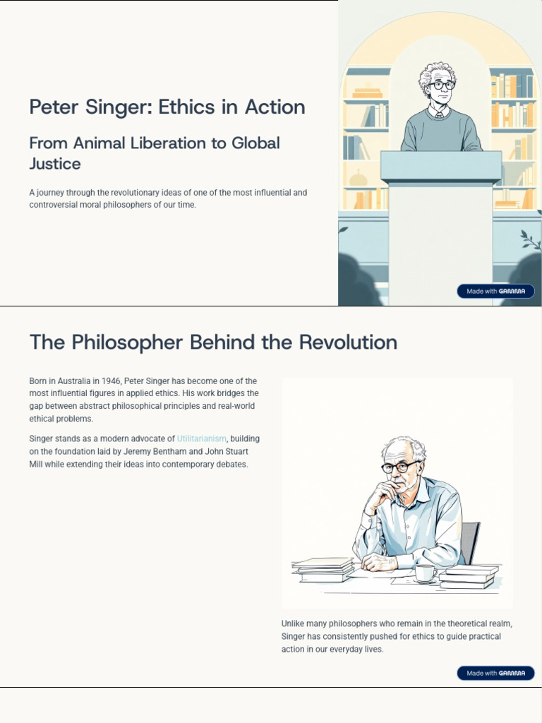 Peter Singer Ethics in Action | PDF | Animal Rights | Utilitarianism