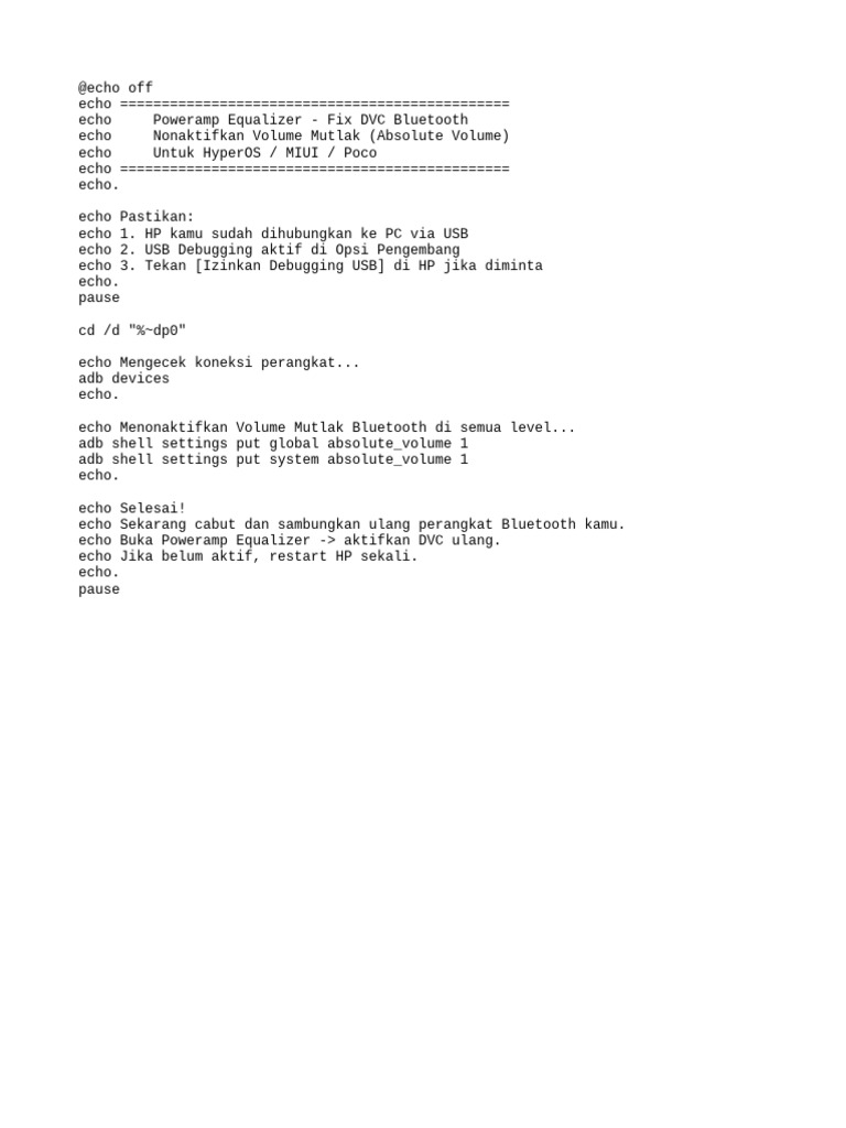 Disable Bluetooth Absolute Volume Guide | PDF