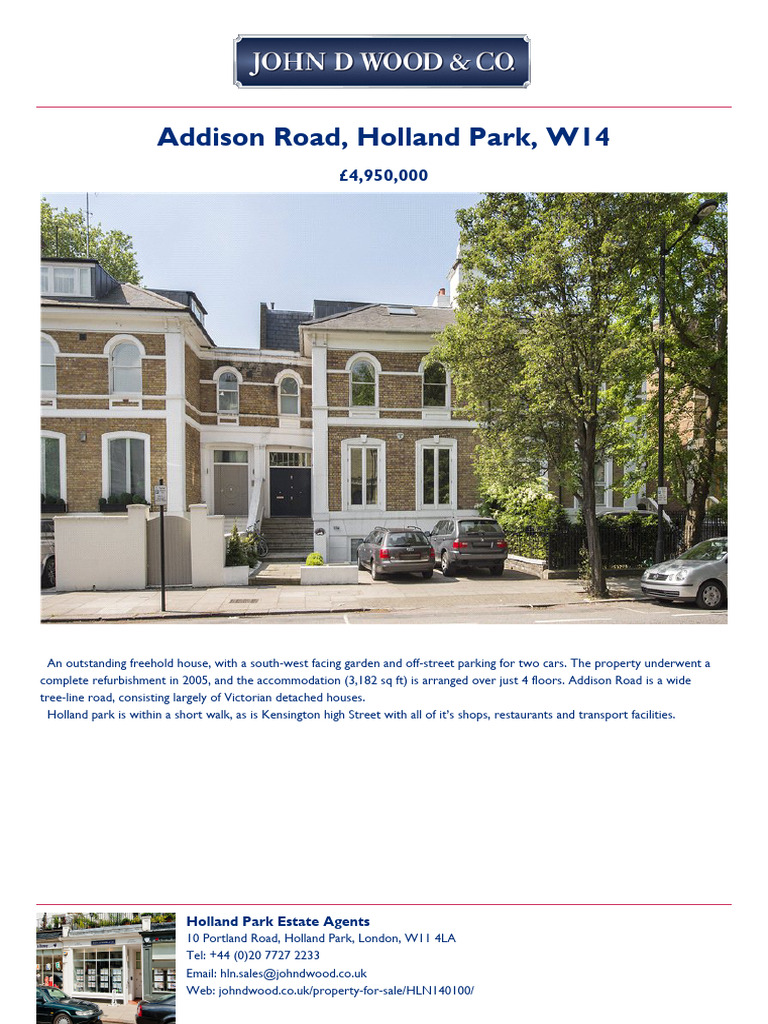 Luxury Freehold House on Addison Road | PDF
