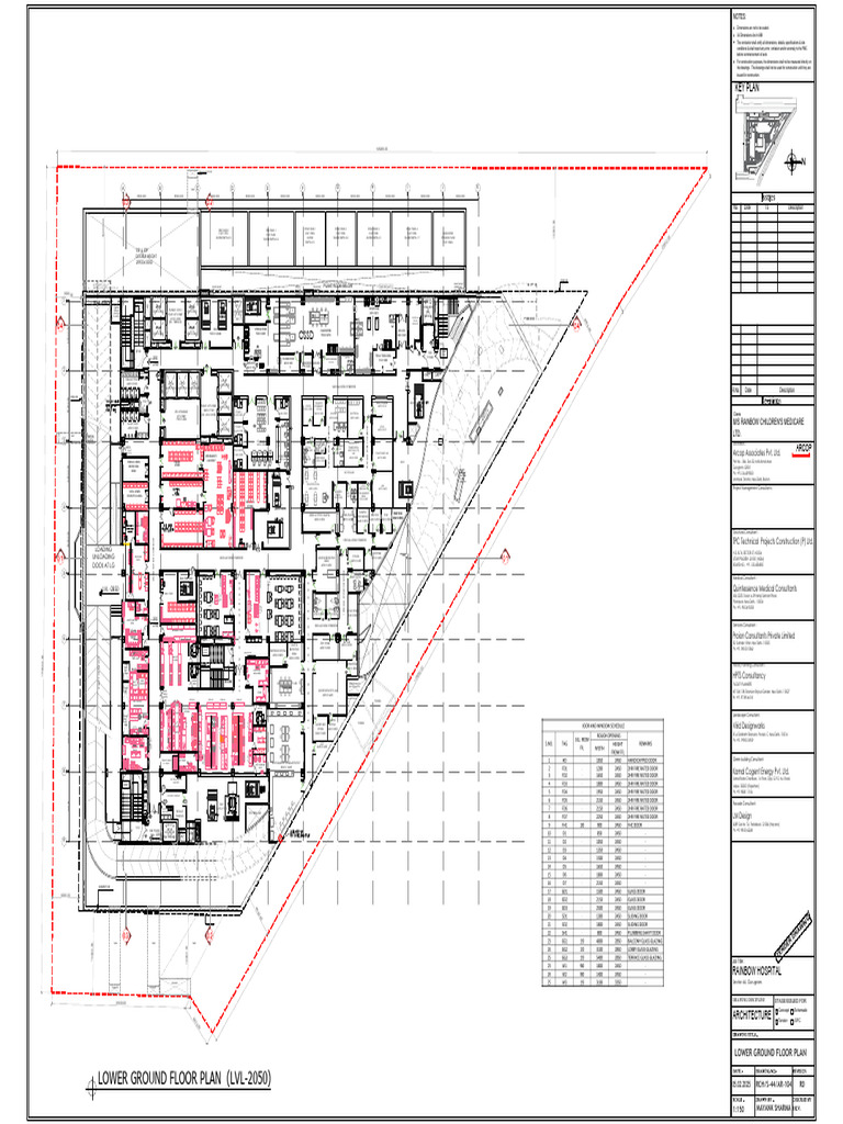 Lower Ground Floor Plan for Hospital | PDF | Civil Engineering ...