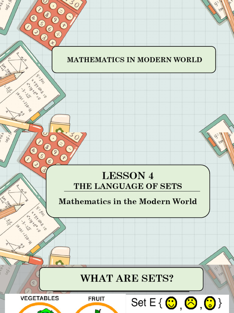 MATH M1 LESSON 4 (1) | PDF | Empty Set | Subset