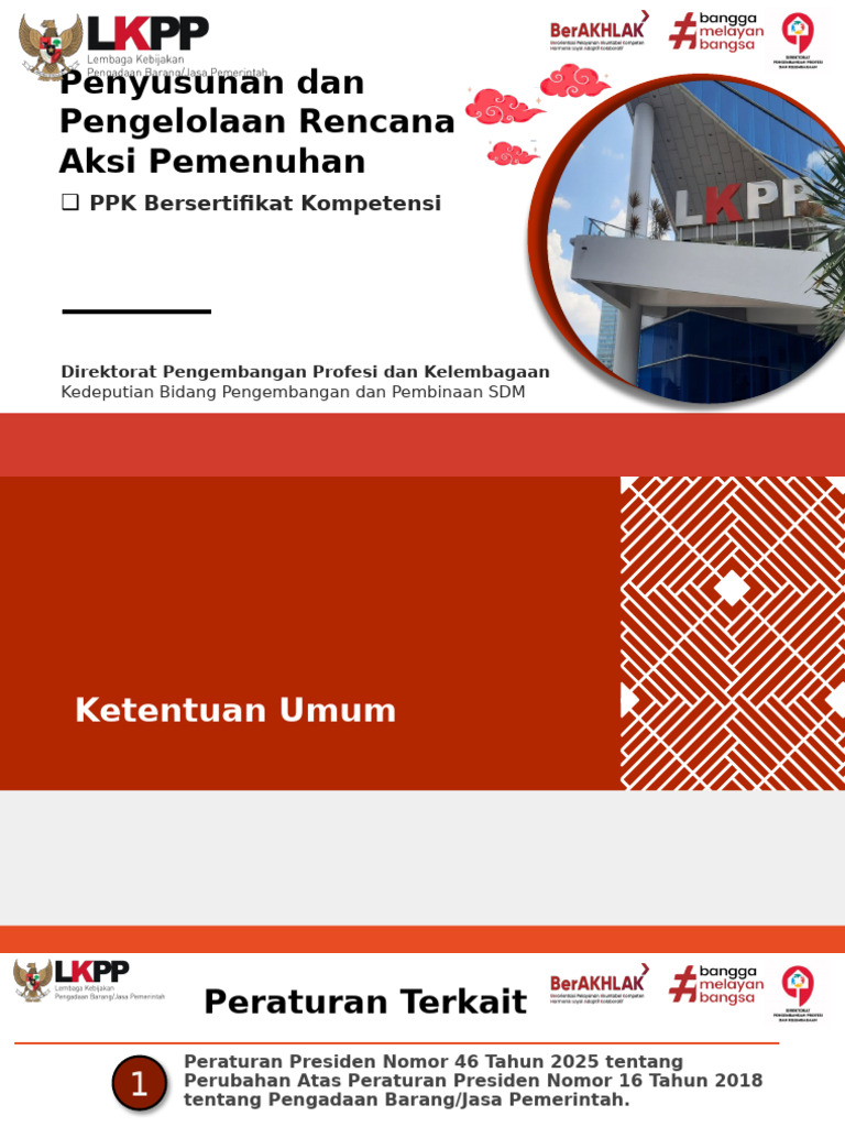 Rencana Aksi Pemenuhan PPK Bersertifikat | PDF