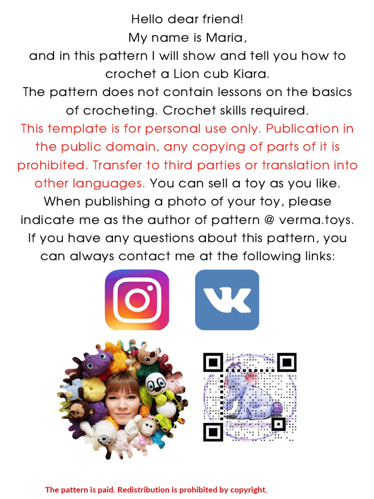 1 Bear Toy Pattern-2 | PDF