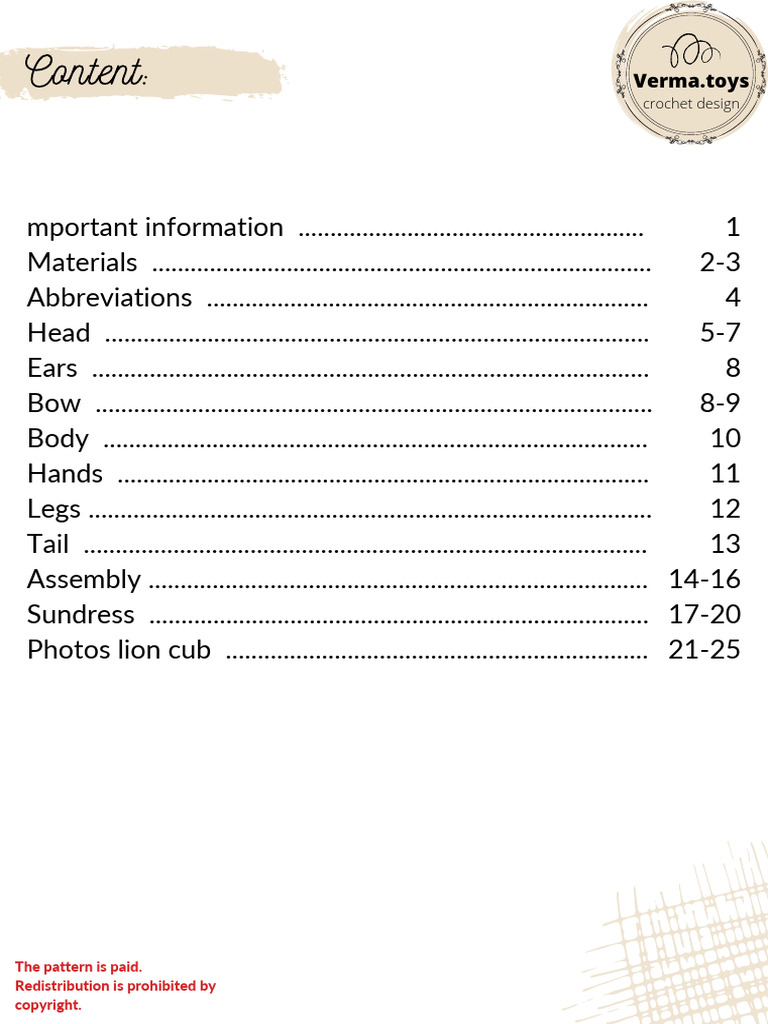 1 Bear Toy Pattern-3 | PDF