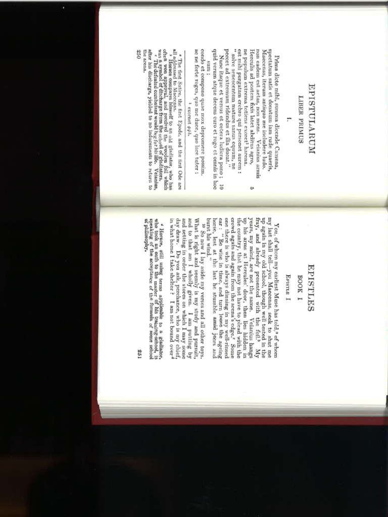 Horace Book 1 | PDF