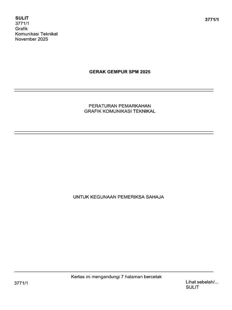 Skema Gerak Gempur 2025 | PDF