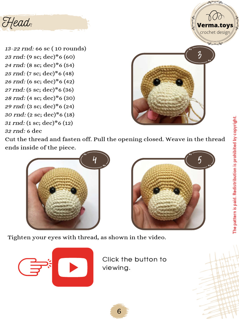 1 Bear Toy Pattern-9 | PDF