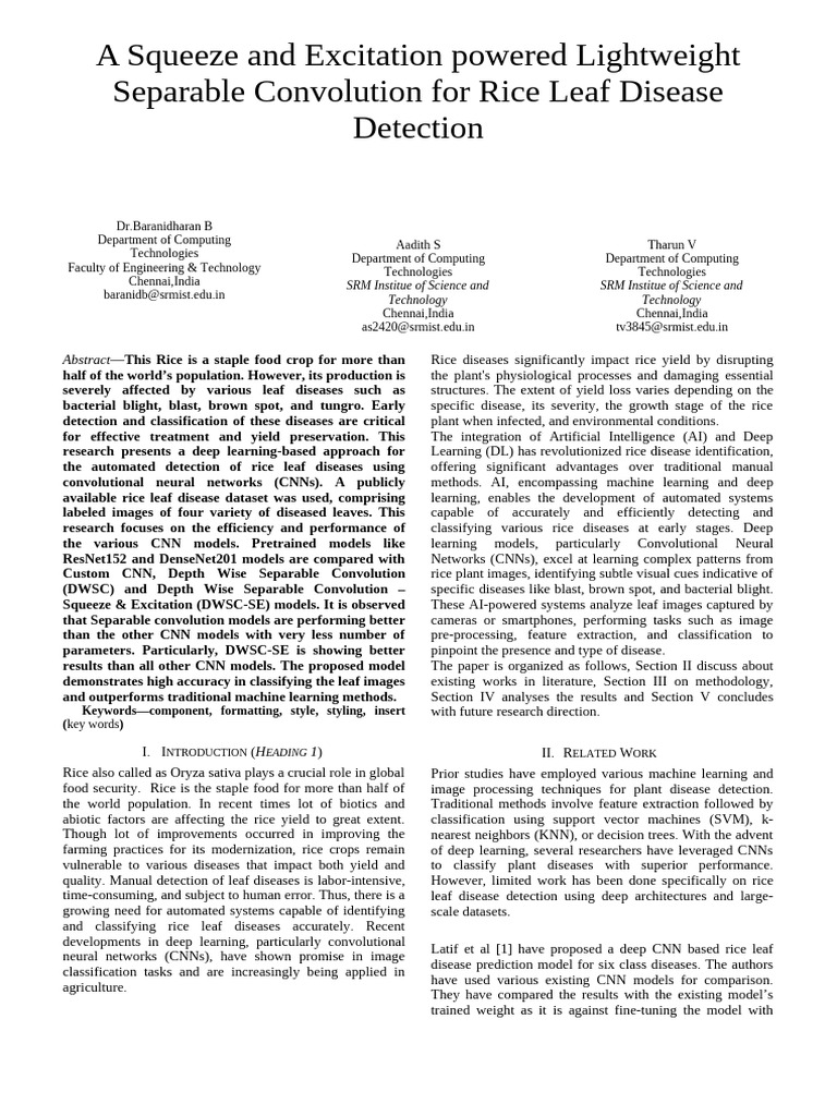 IEEE Rice Leaf Detection | PDF | Image Segmentation | Deep Learning