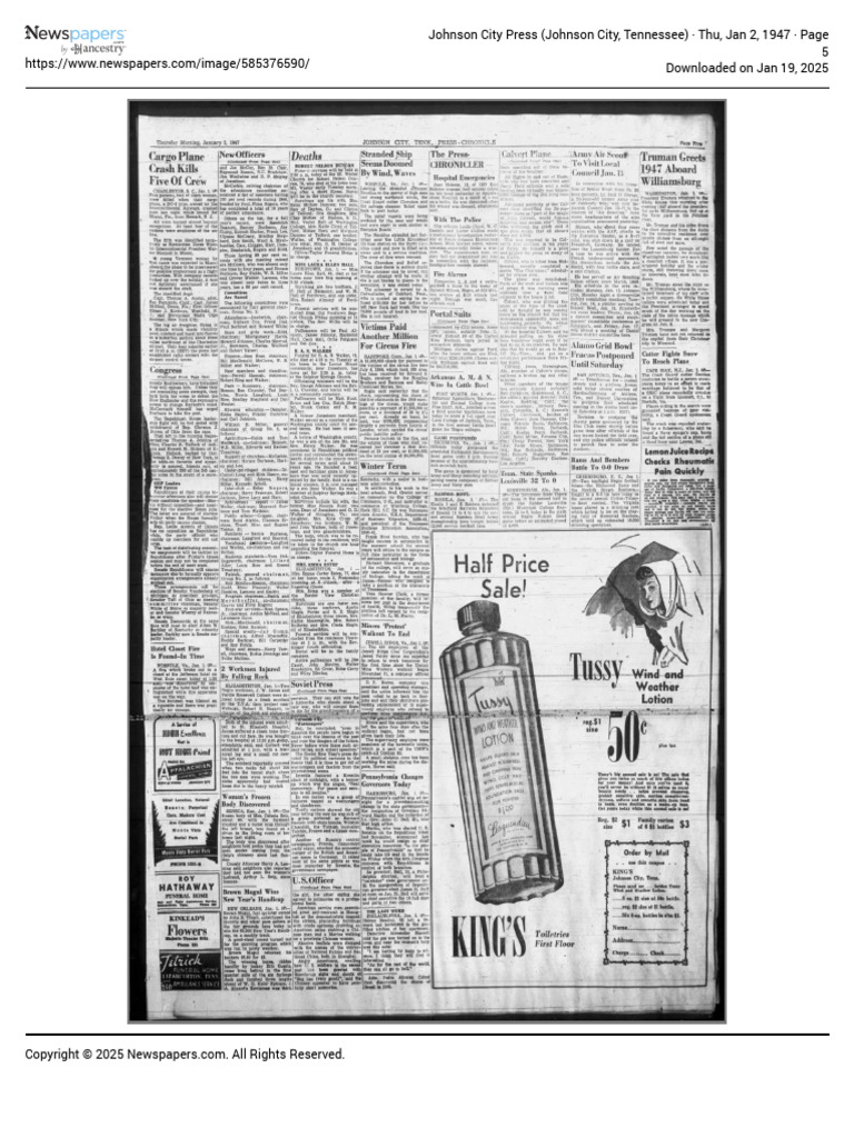 Johnson City Press - January 2, 1947 | PDF