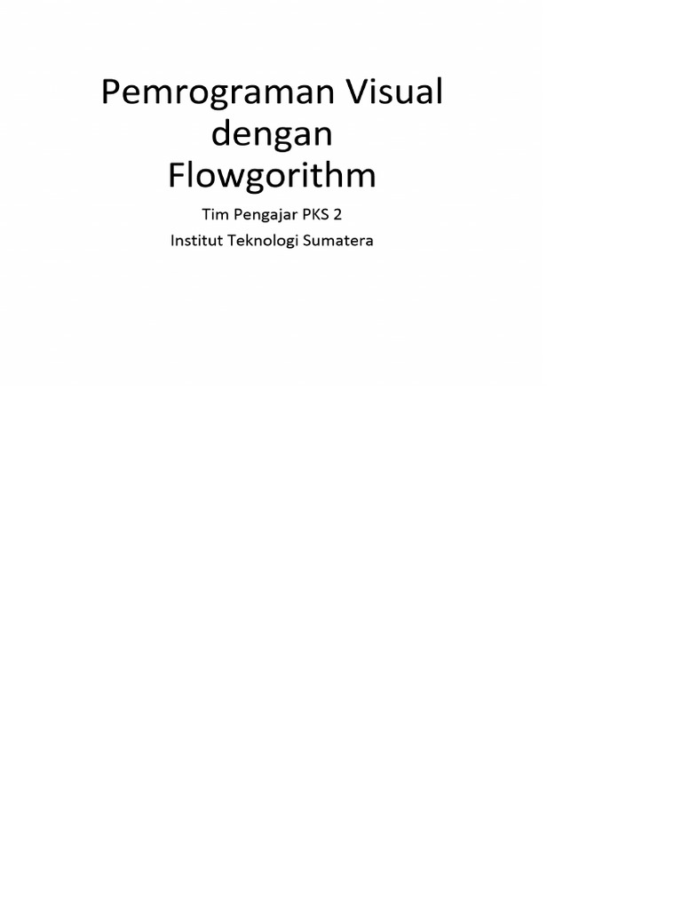 Algoritma Dengan Flowgorithm | PDF