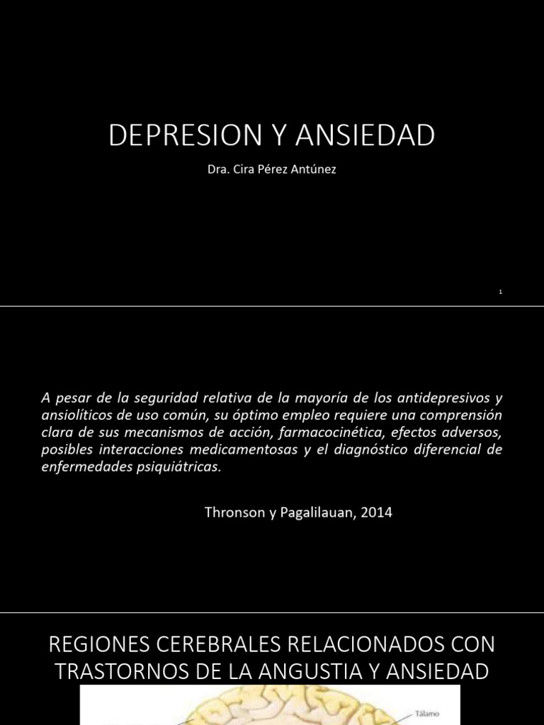 Depresion y Ansiedad | PDF | Trastorno depresivo mayor | Antidepresivo