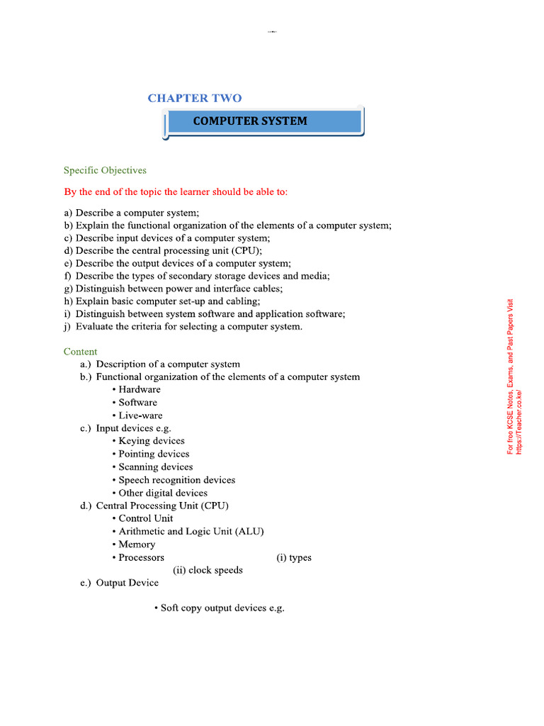 Chap2 Computer Systems | PDF