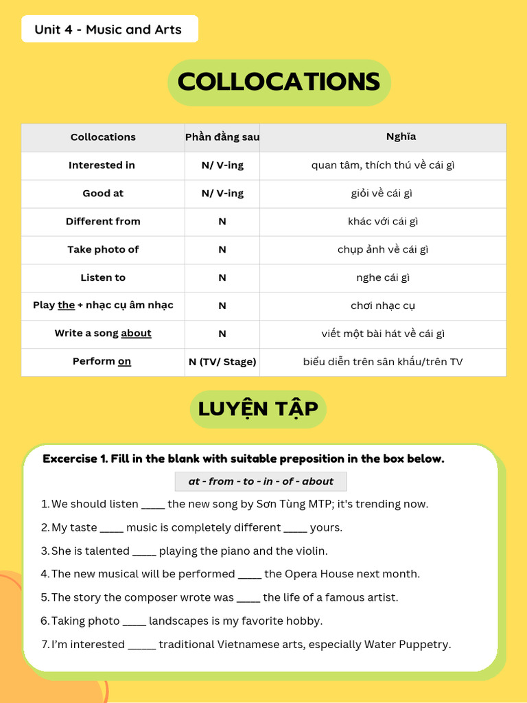 Essential English Collocations Guide | PDF | Adjective | Linguistics