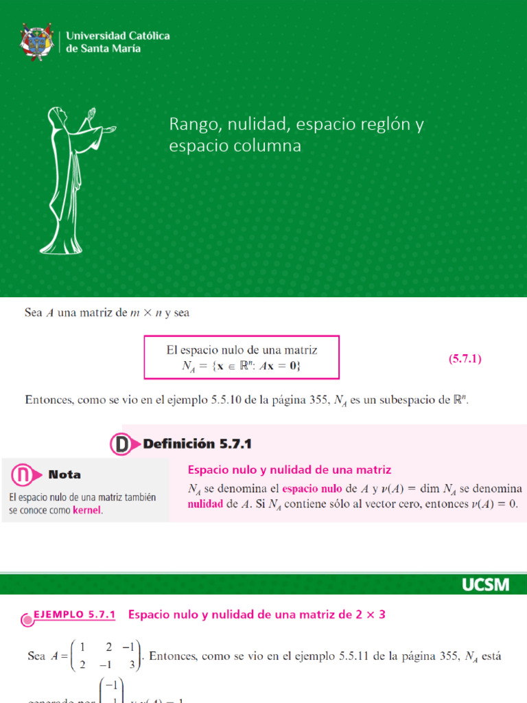 16 - Rango, Nulidada, Espacio Reglón y Espacio Columna | PDF