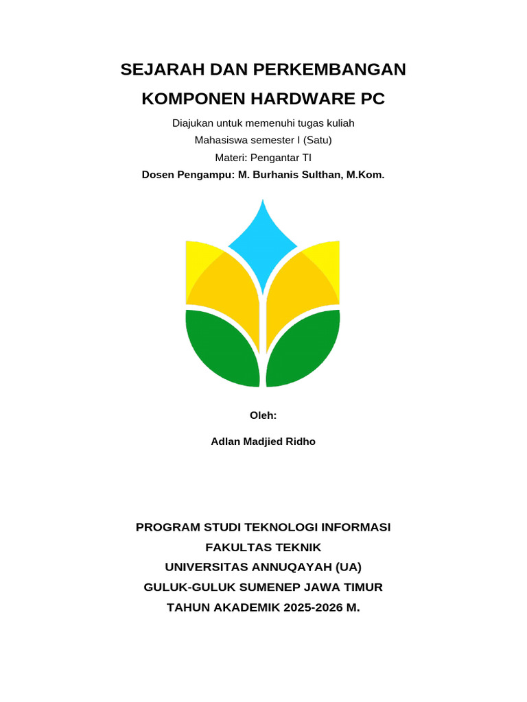 Sejarah Perkembangan Hardware PC | PDF