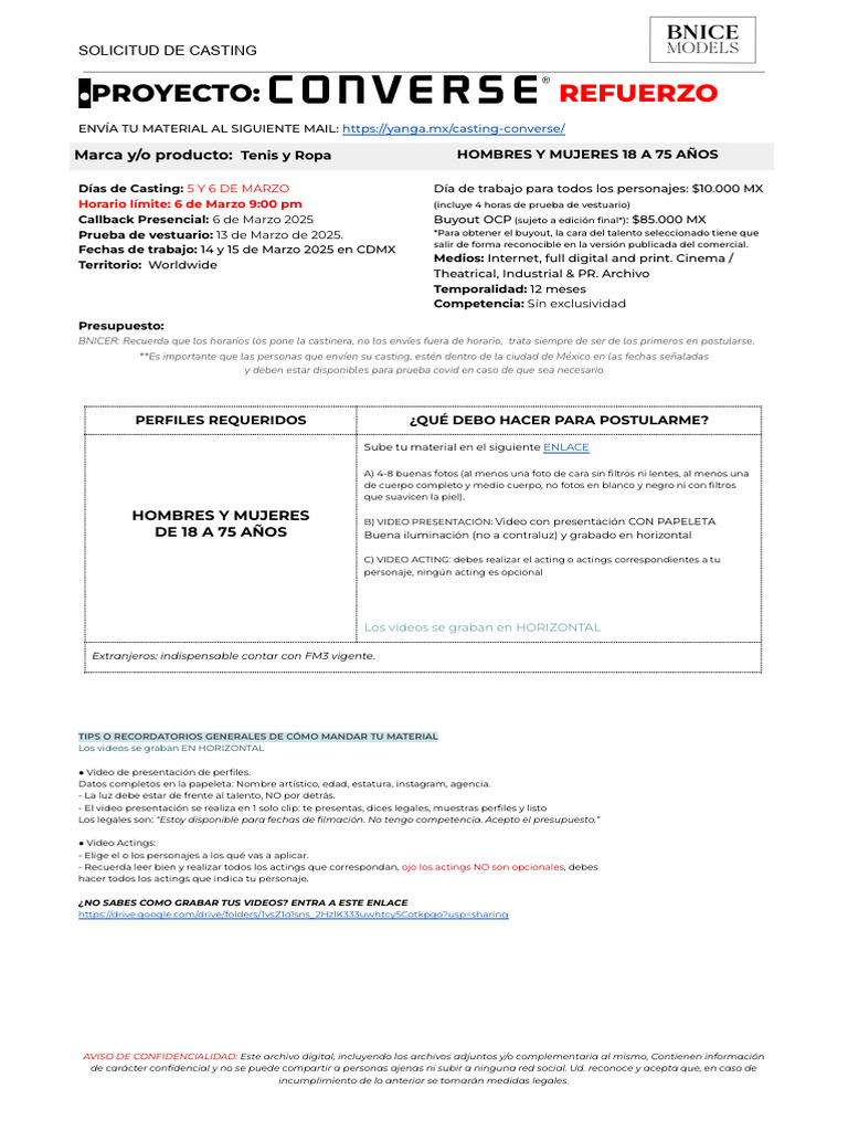 Refuerzo Converse | PDF
