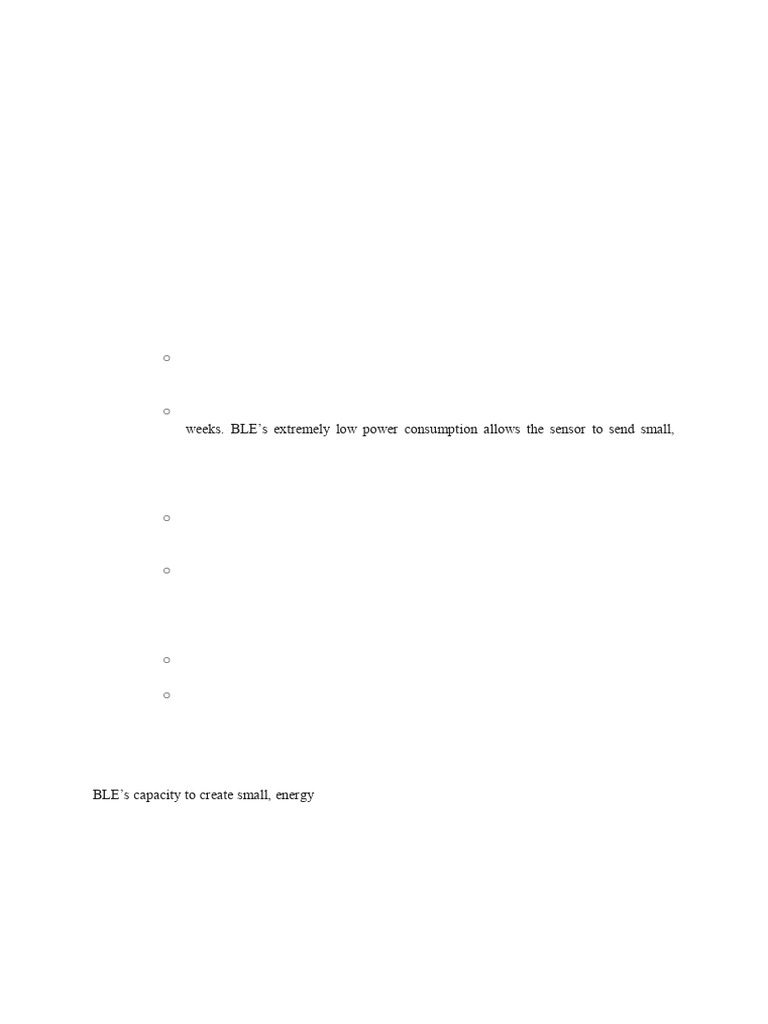 Assignment 7 - Wireless Protocol Comparison and BLE Applications | PDF ...