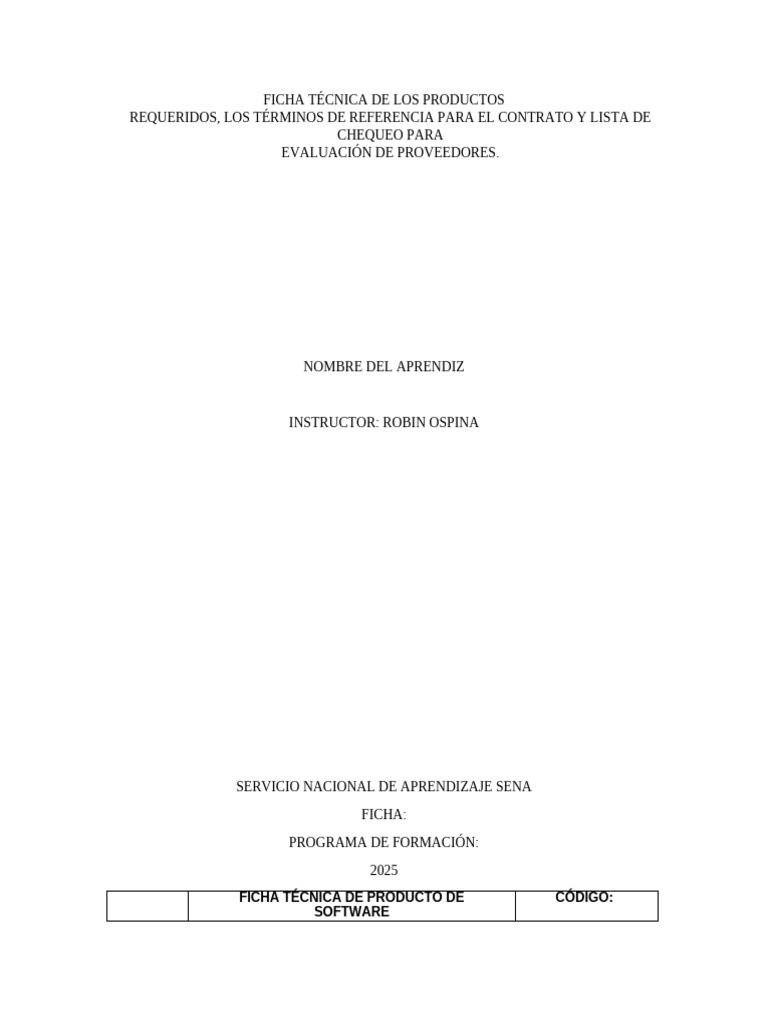 Plantilla Evidencia 22 - Rellena | PDF | Mi sql | Software