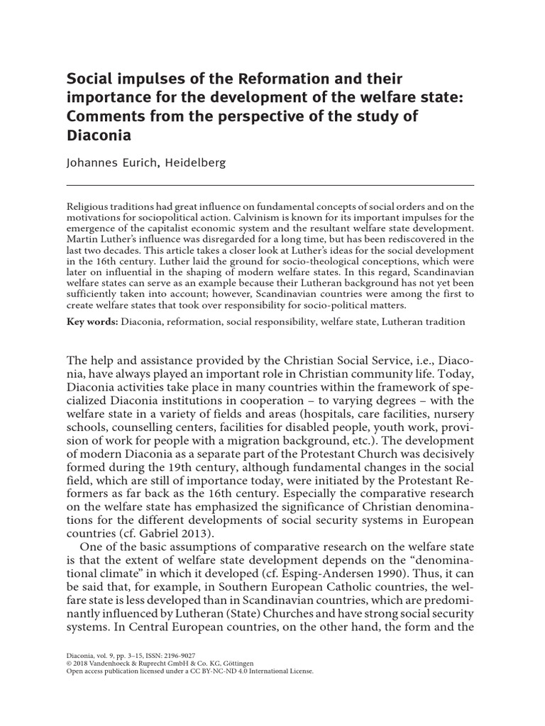 Social Impulses of The Reformation and Their Impor | PDF | Martin ...