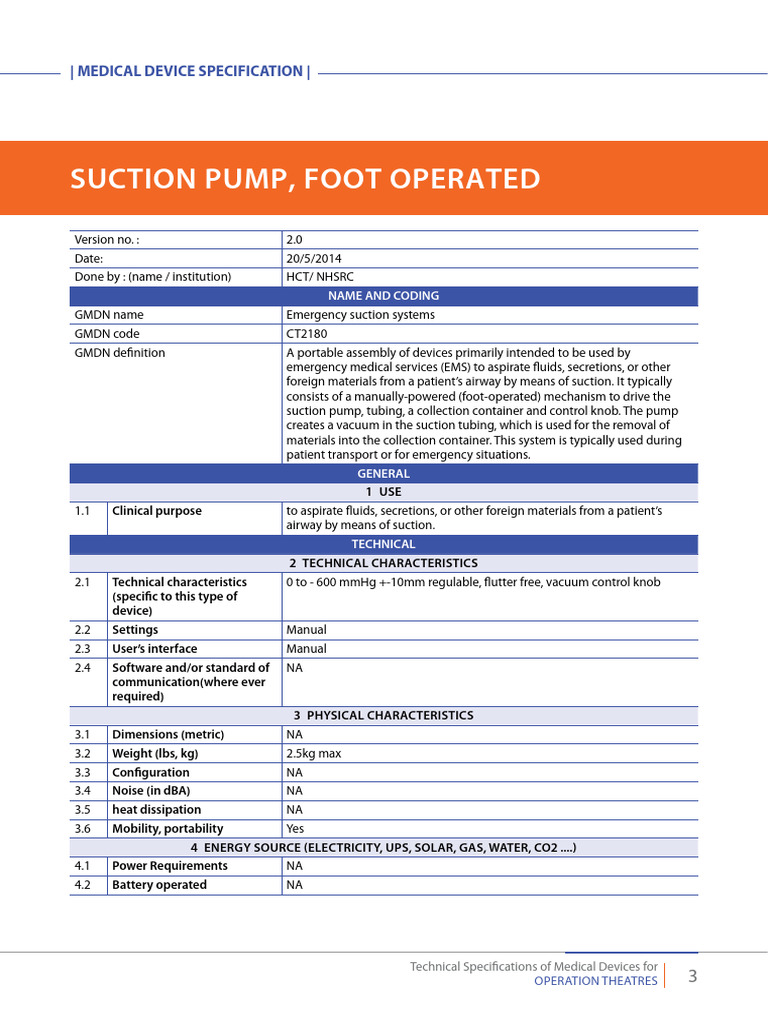 0 - Suction Pump, Foot Operated | PDF | Pump | Vacuum