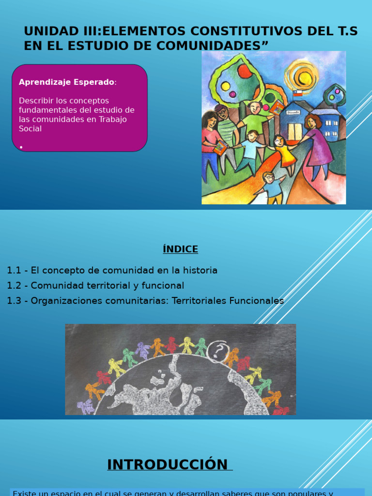 Estudio de la Comunidad Territorial | PDF | Comunidad | Institución