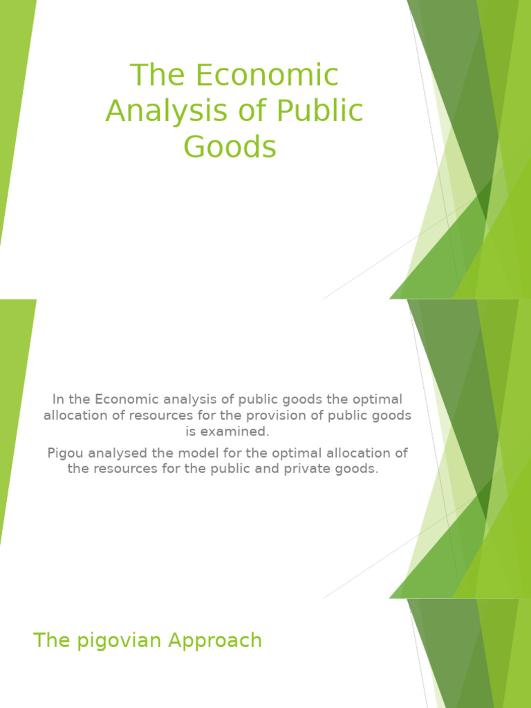 Economic Analysis of Public Goods | PDF | Economic Equilibrium ...
