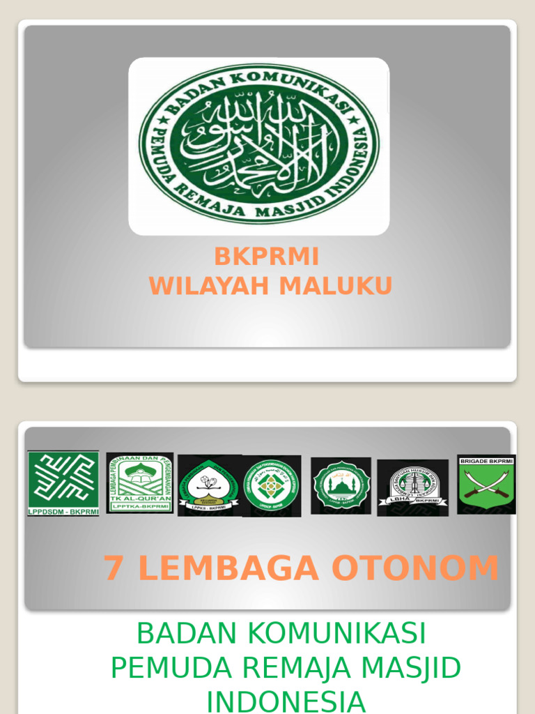 7 Lembaga Otonom BKPRMI Maluku | PDF