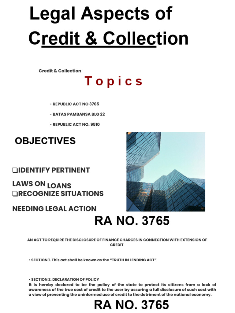 Basic Lending Laws | PDF