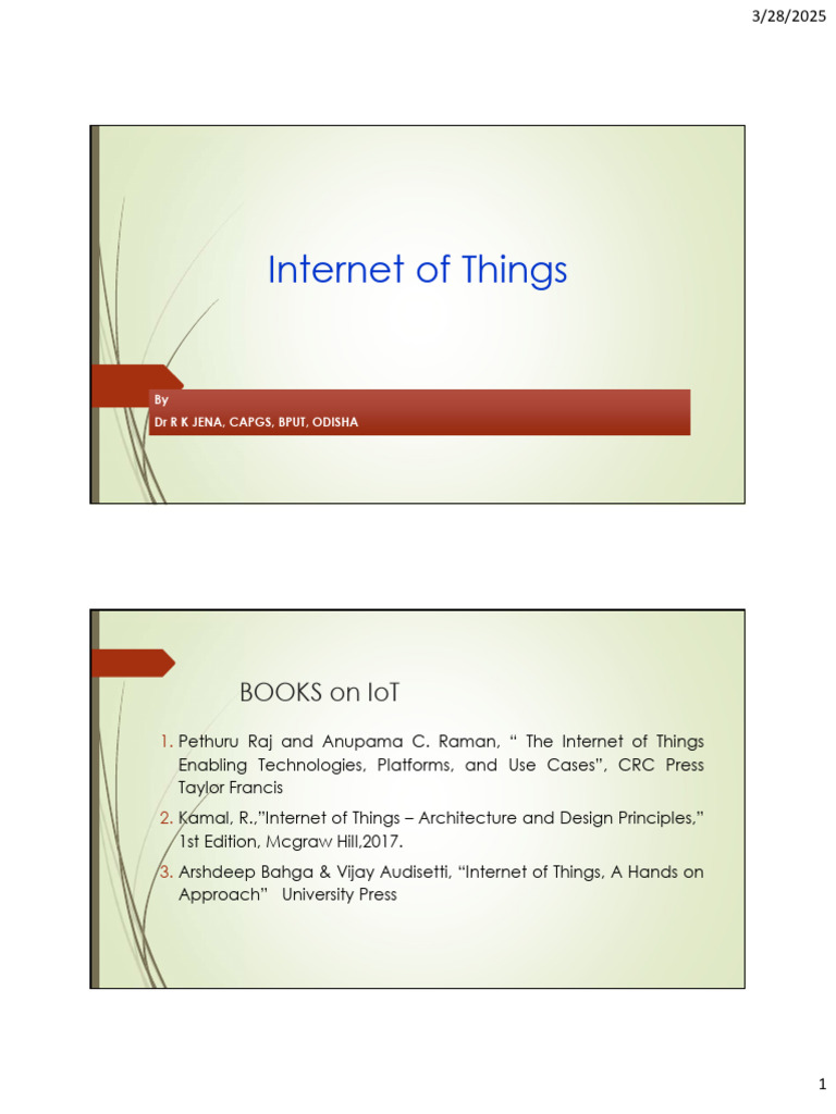 IOT Final | PDF | Transmission Control Protocol | Internet Of Things