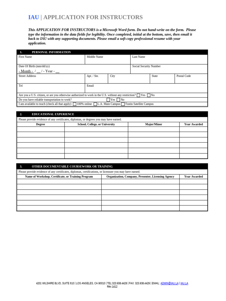 Job Interview Evaluation Form 1 | PDF