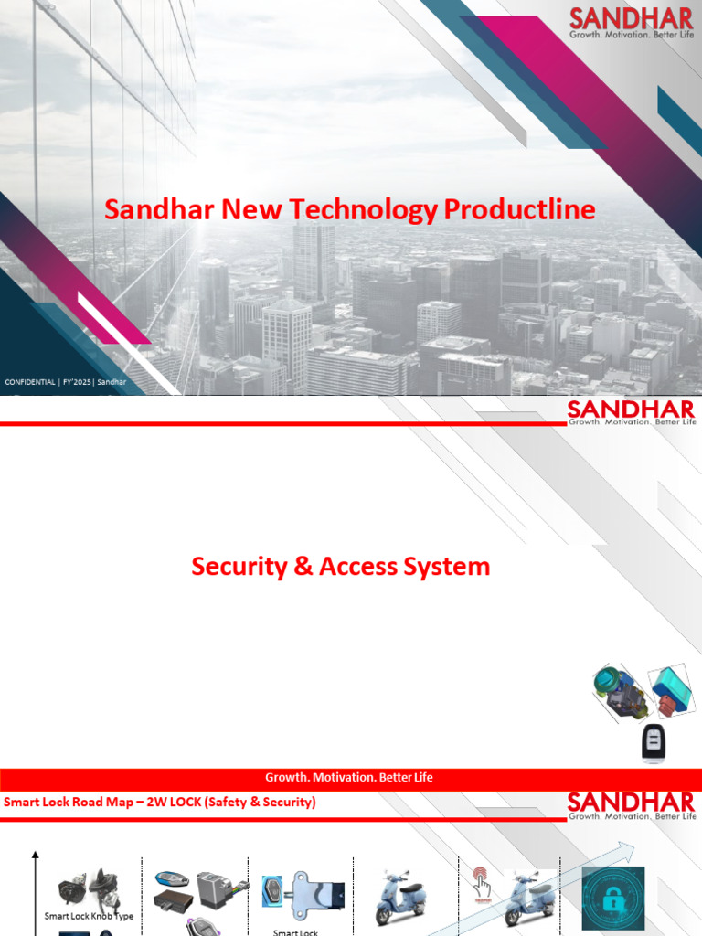 Sandhar's 2025 Smart Lock Innovations | PDF | Ultra High Frequency ...