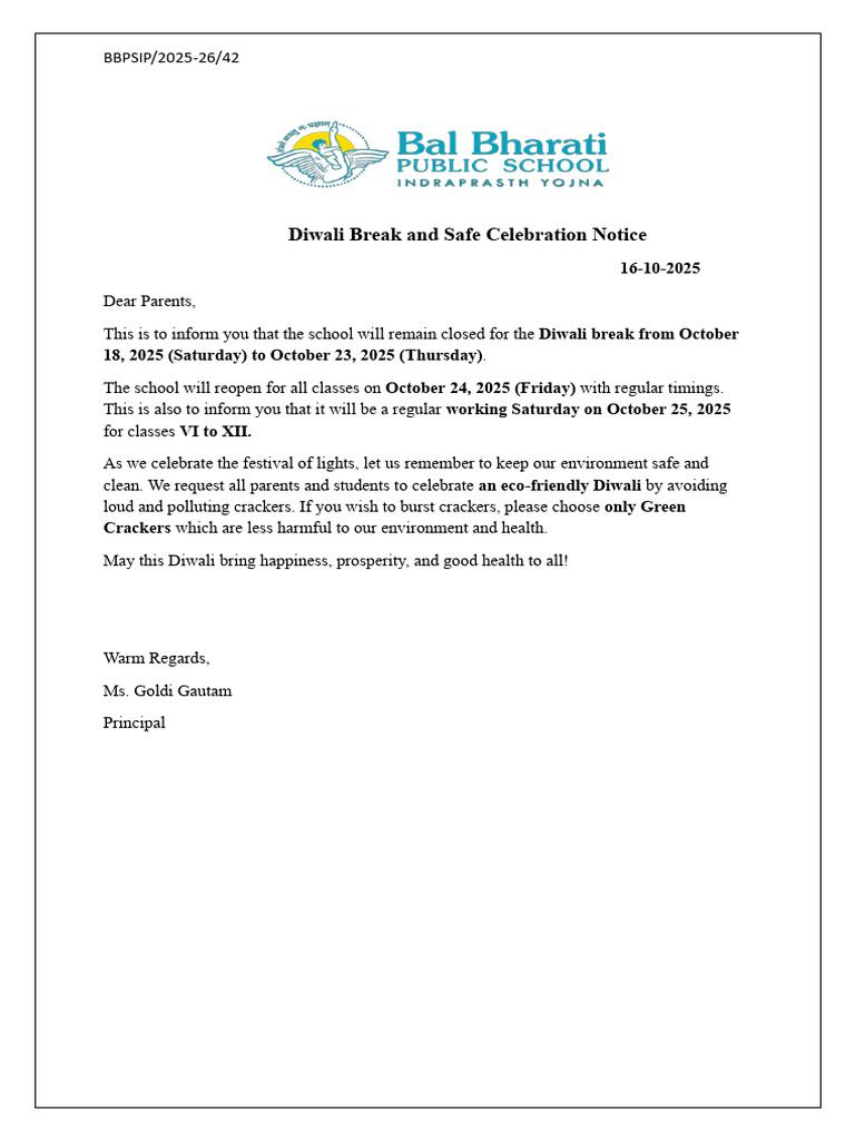 Diwali Break | PDF