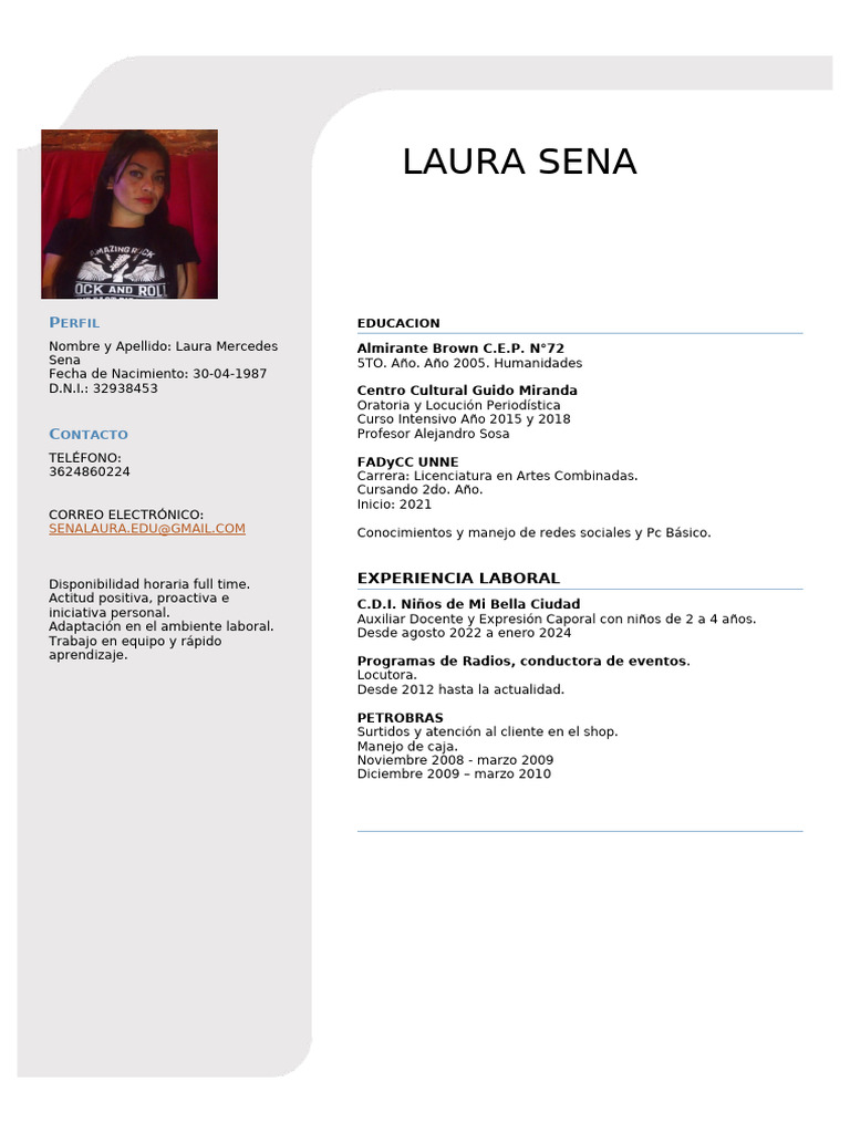 Laura Sena Cv2024 Editada | PDF