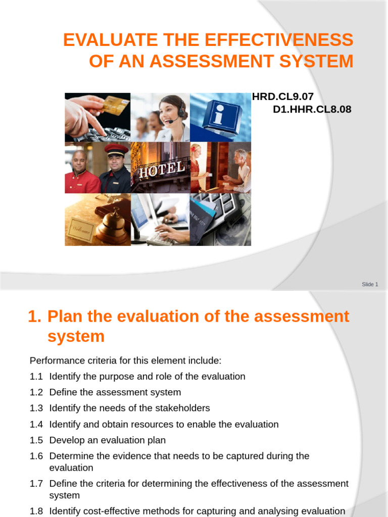 Evaluate Effectiveness of Assessment System Refined | PDF | Evaluation | Educational Assessment