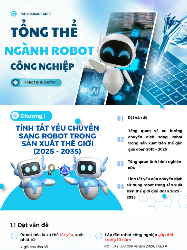 Slide Robot Ngành Công Nghiệp | PDF