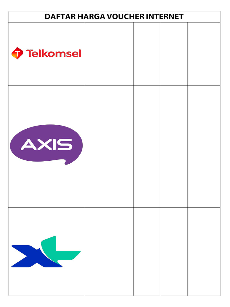 Liste des Vouchers Internet et Tarifs | PDF