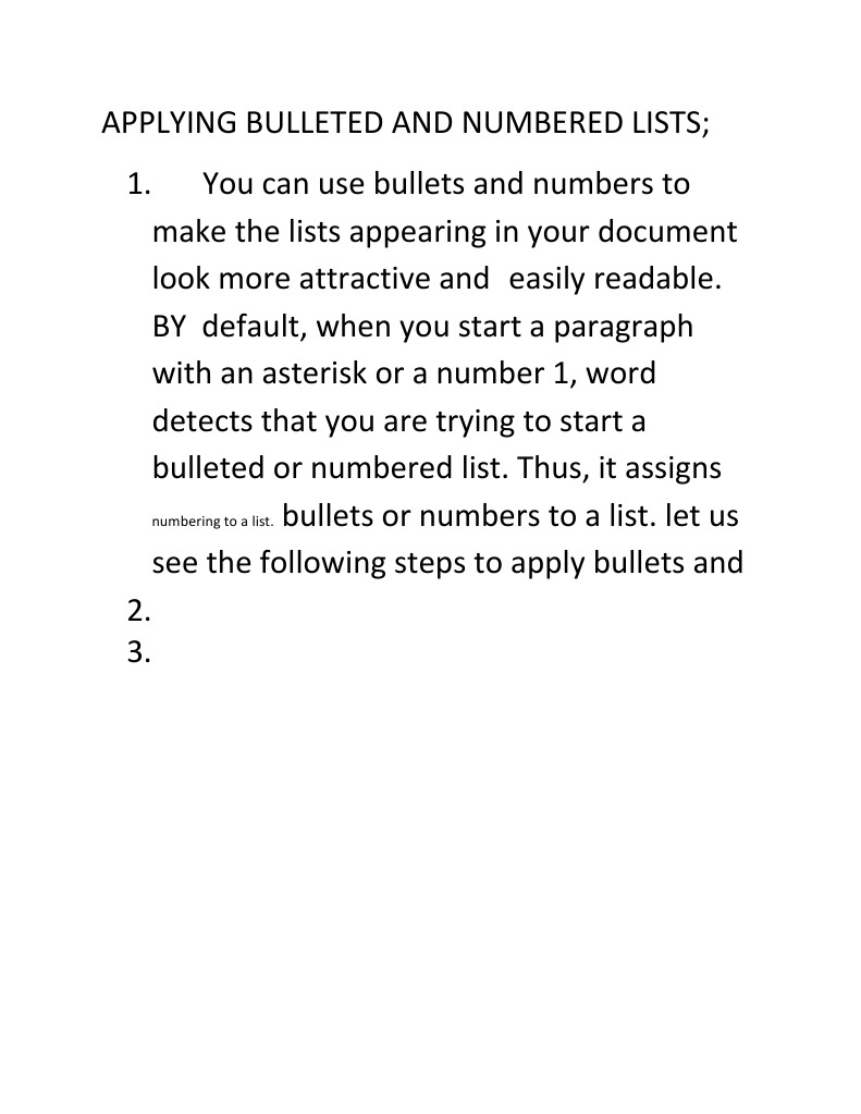 How to Use Bulleted and Numbered Lists | PDF | Home & Garden
