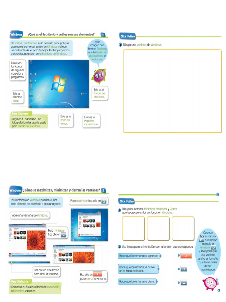 Fichas de Trabajo 1ero y 2do Grado de Primaria | PDF