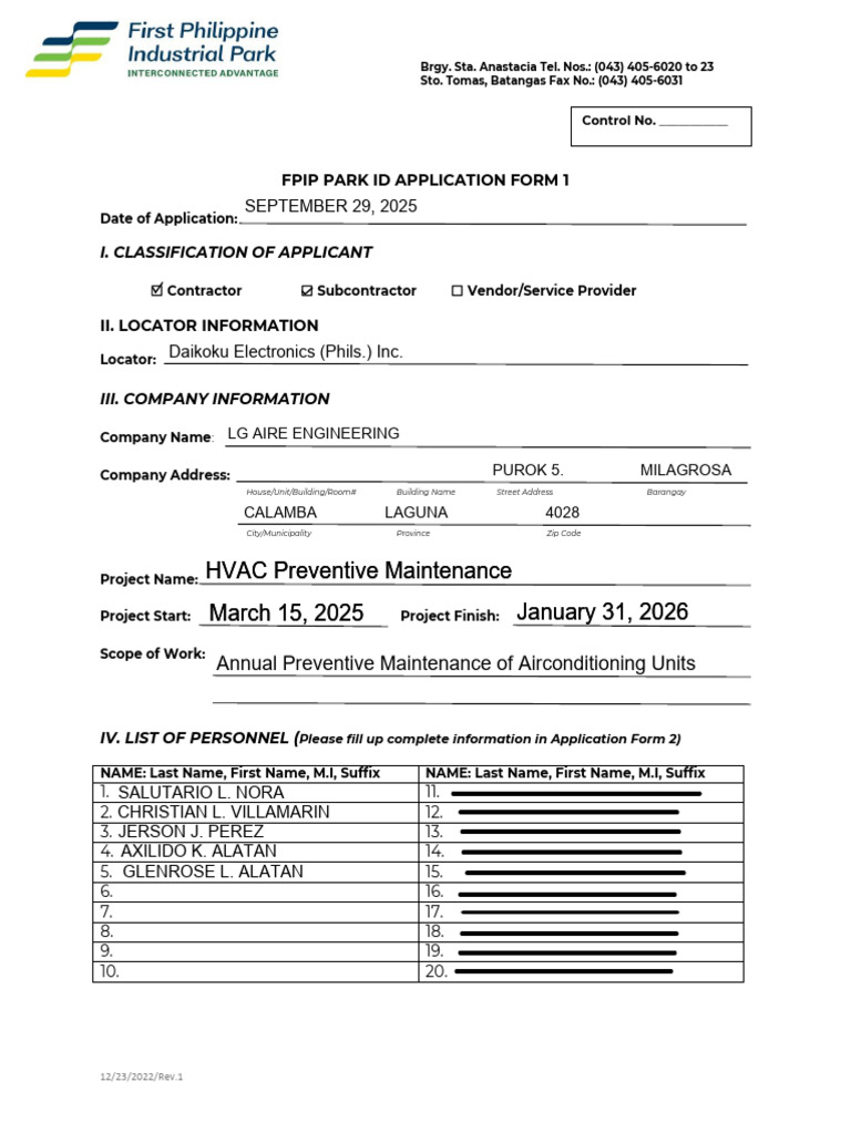 Fpip Park Id Application Form Rev.1 11 Depi New | PDF | Privacy | Justice