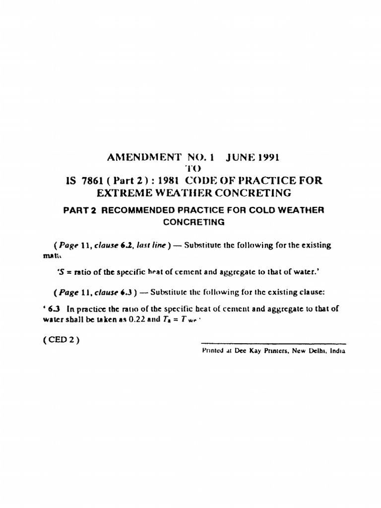 IS Code 7861 - 2A1 | PDF