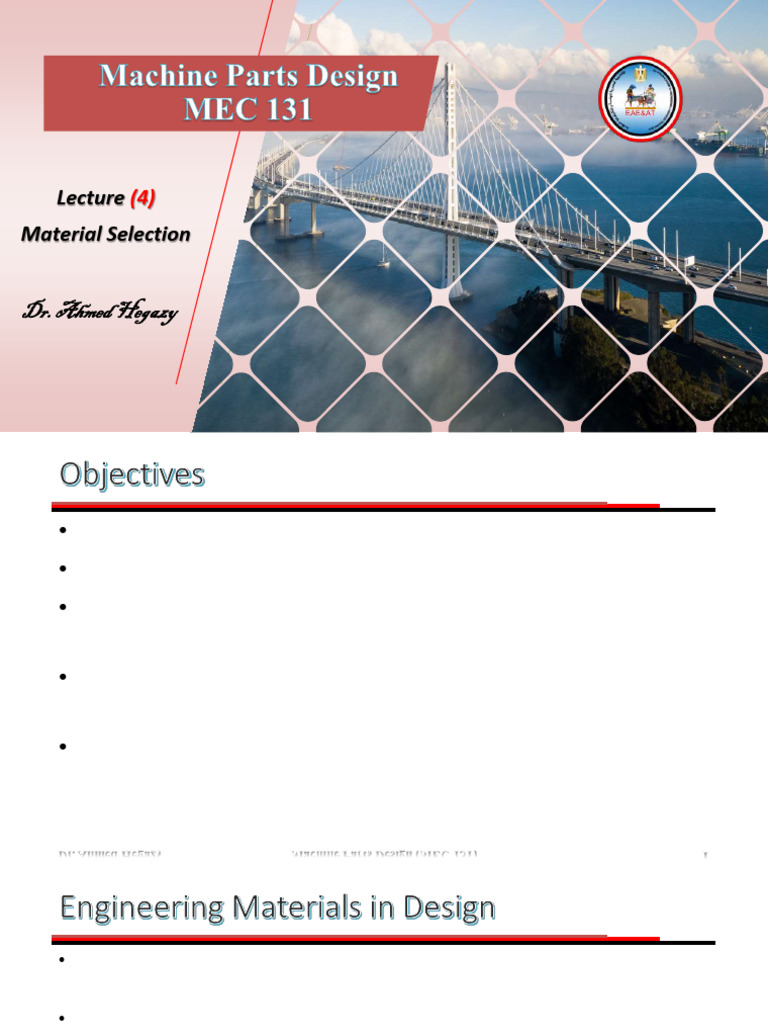 Lecture (4) - Material Selection | PDF | Deformation (Engineering ...