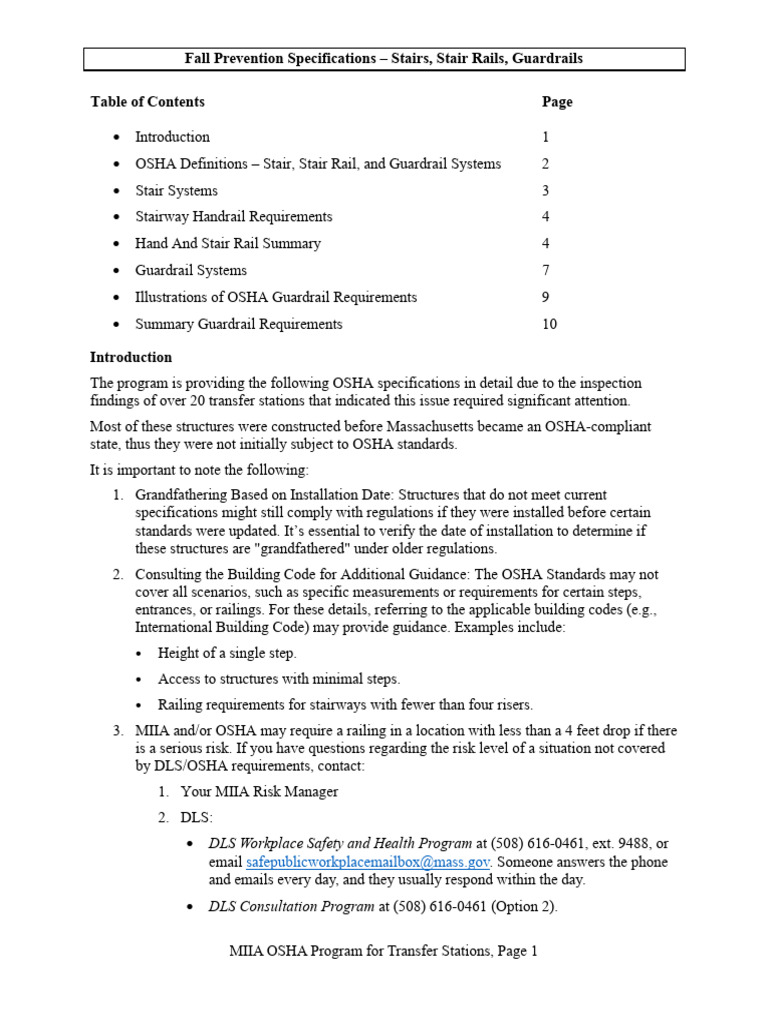 Fall Protection Specs - Stairs Stair Rails Guardrails | PDF | Stairs