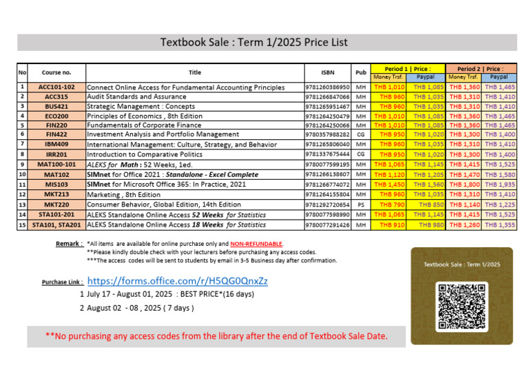 2025 Textbook Sale Price List | PDF | Business Economics | Business