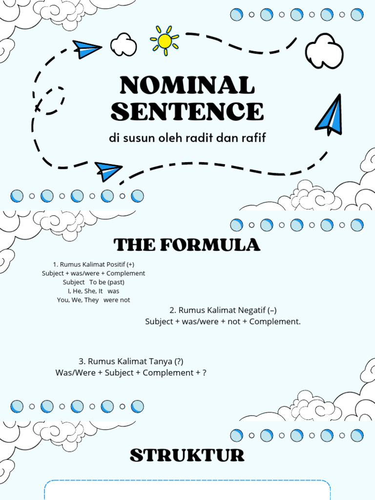 The Structure Nominal Sentence by Radit and Rafif - 20251007 - 140709 - 0000 | PDF