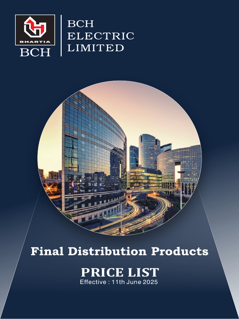 BCH Electric Price List 2025 PDF | PDF | Occupational Safety And Health ...