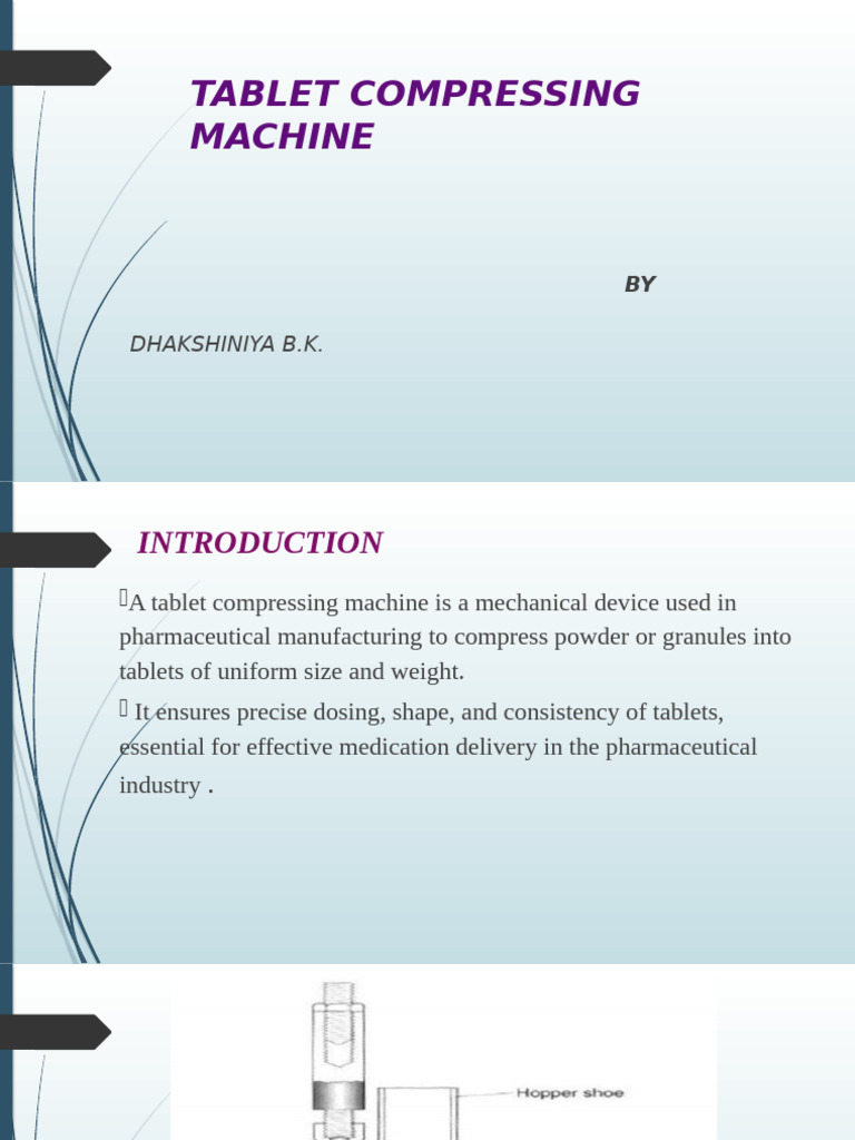 Tablet Compressing Machine | PDF