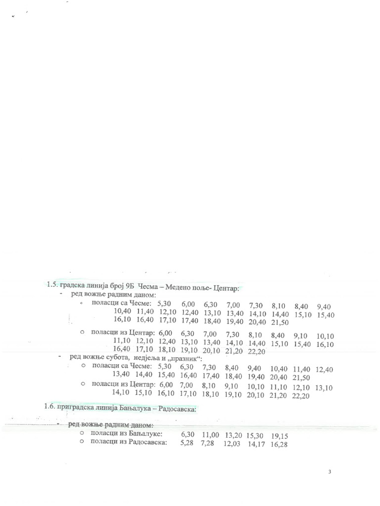 Prigradski Saobracaj | PDF