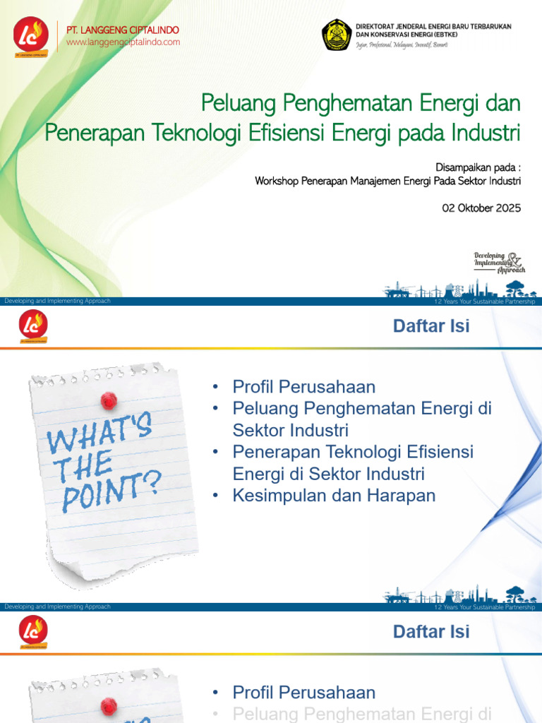Peluang Penghematan Energi Dan Penerapan Teknologi Efisiensi Energi Pada Sektor Industri | PDF ...